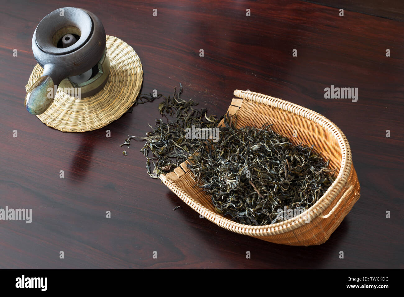 Black tea with table Stock Photo - Alamy