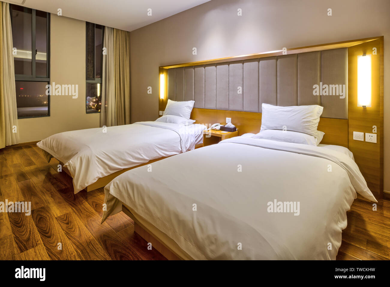 Standard room of a hotel Stock Photo - Alamy
