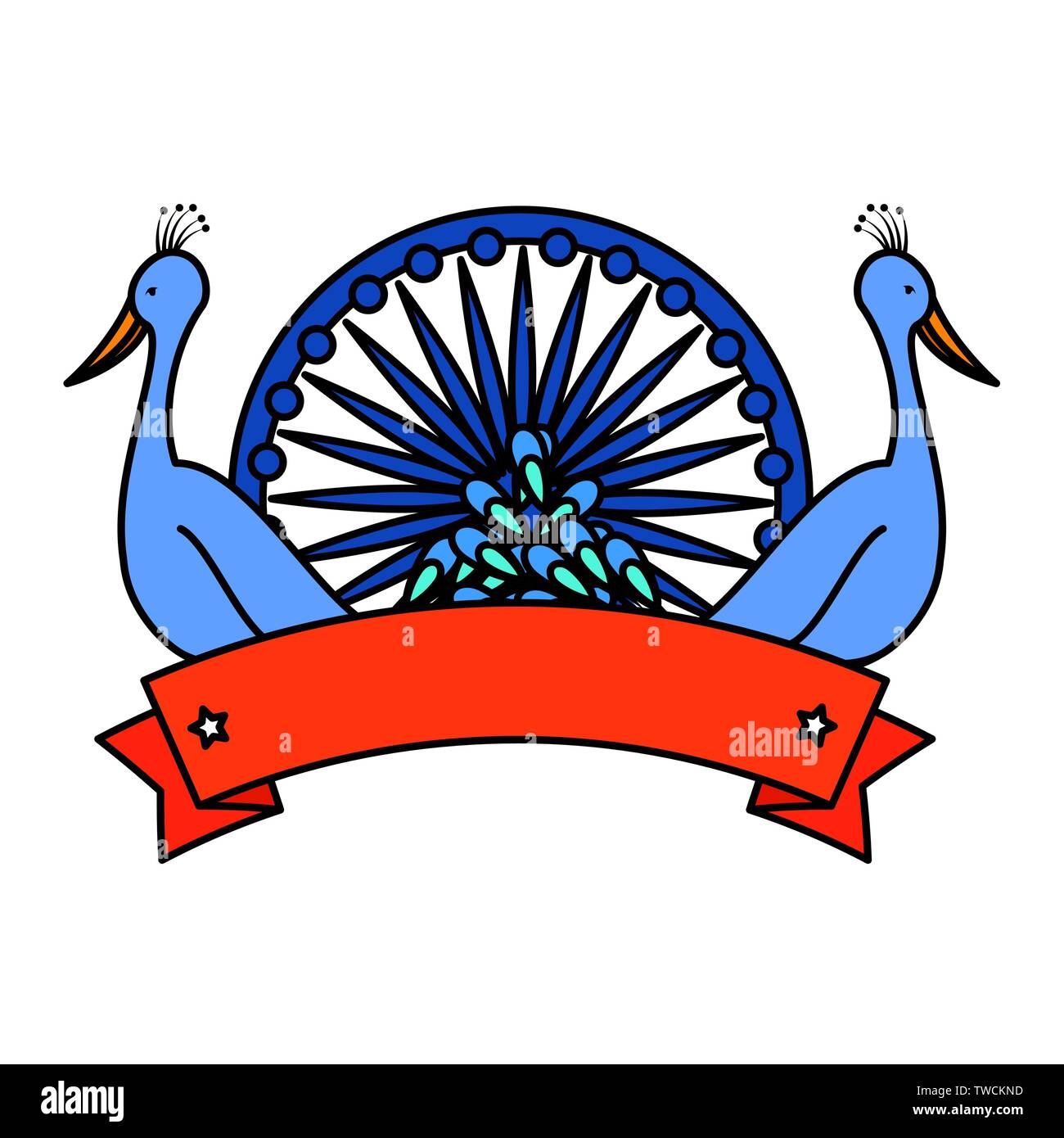 Birds of south india Stock Vector Images - Alamy