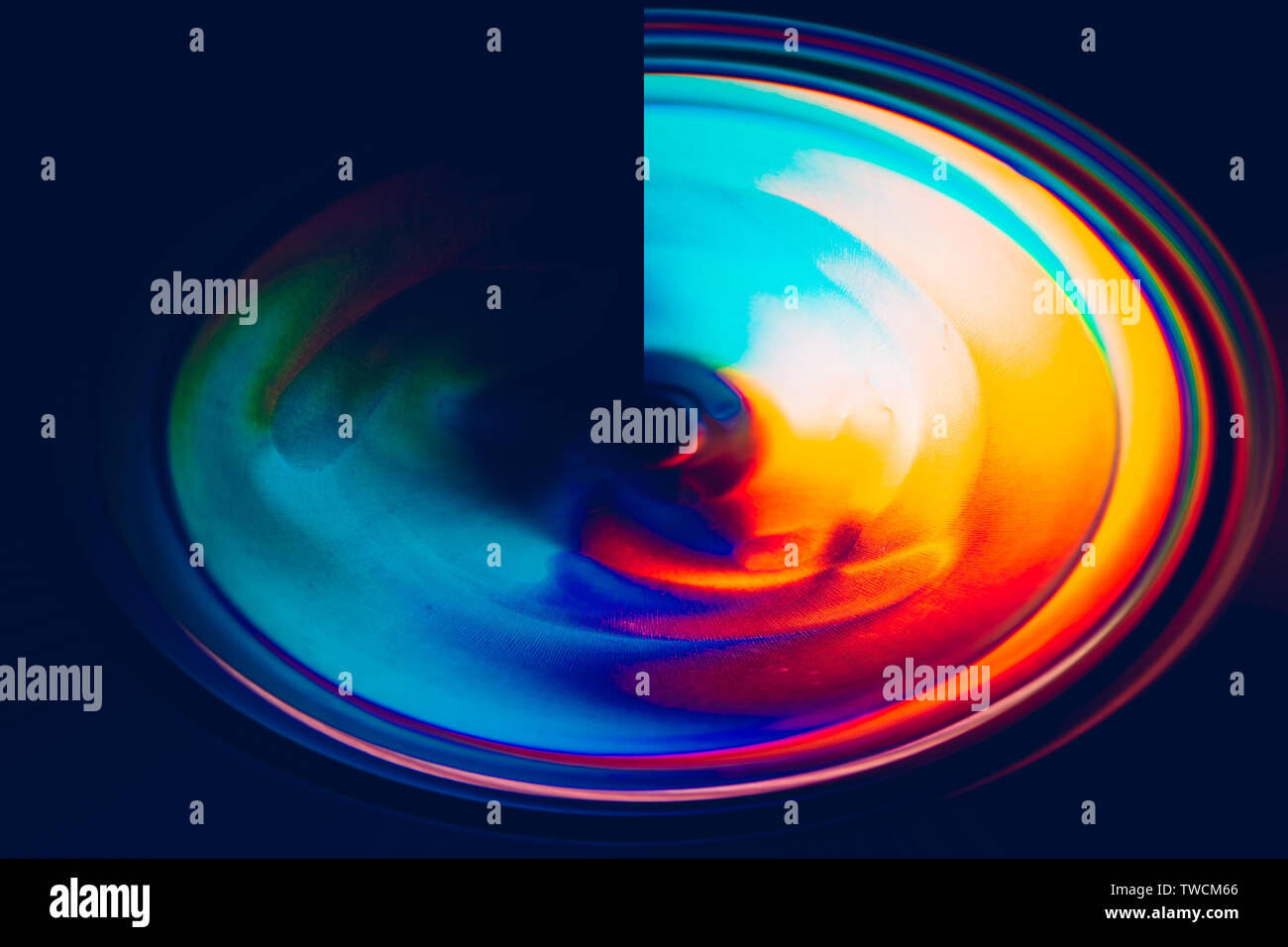 psychotropic and rounded background with bright colors Stock Photo - Alamy