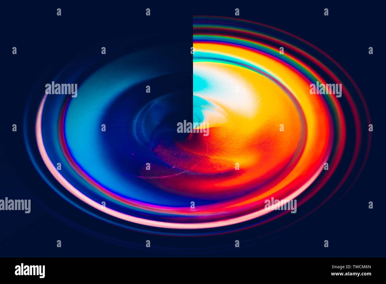 psychotropic and rounded background with bright colors Stock Photo - Alamy