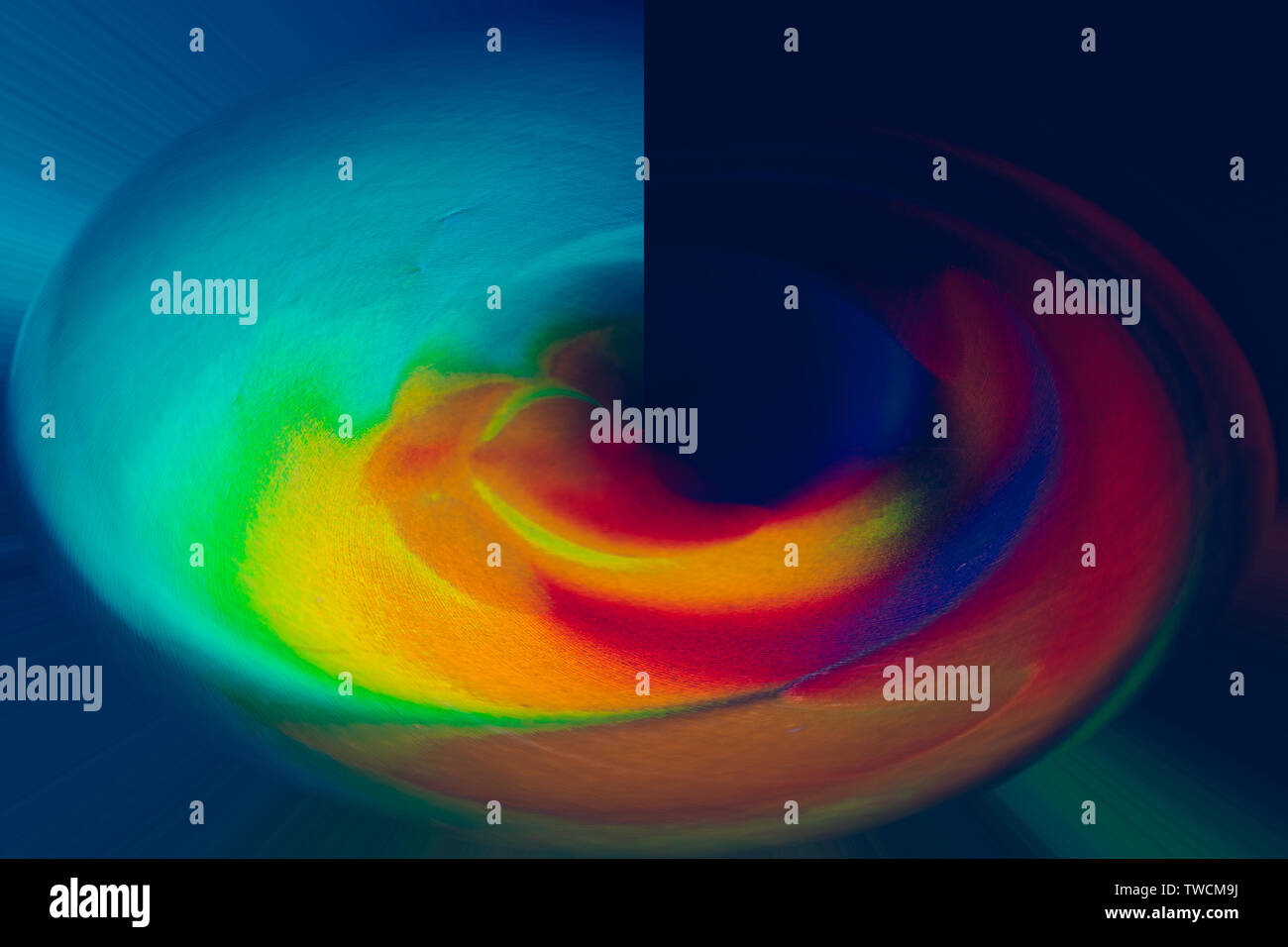 psychotropic and rounded background with bright colors Stock Photo - Alamy