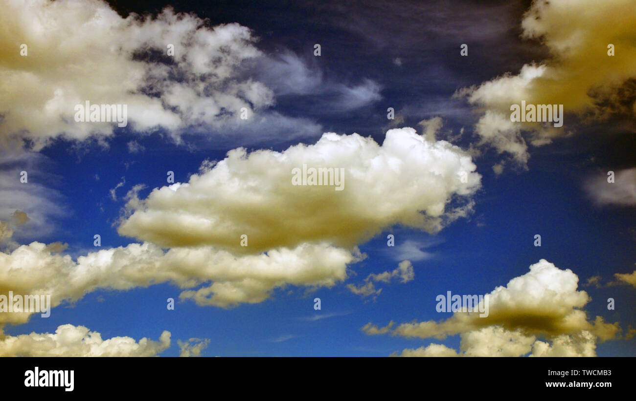 Fantastic view with clouds after rain. Texture background Stock Photo ...