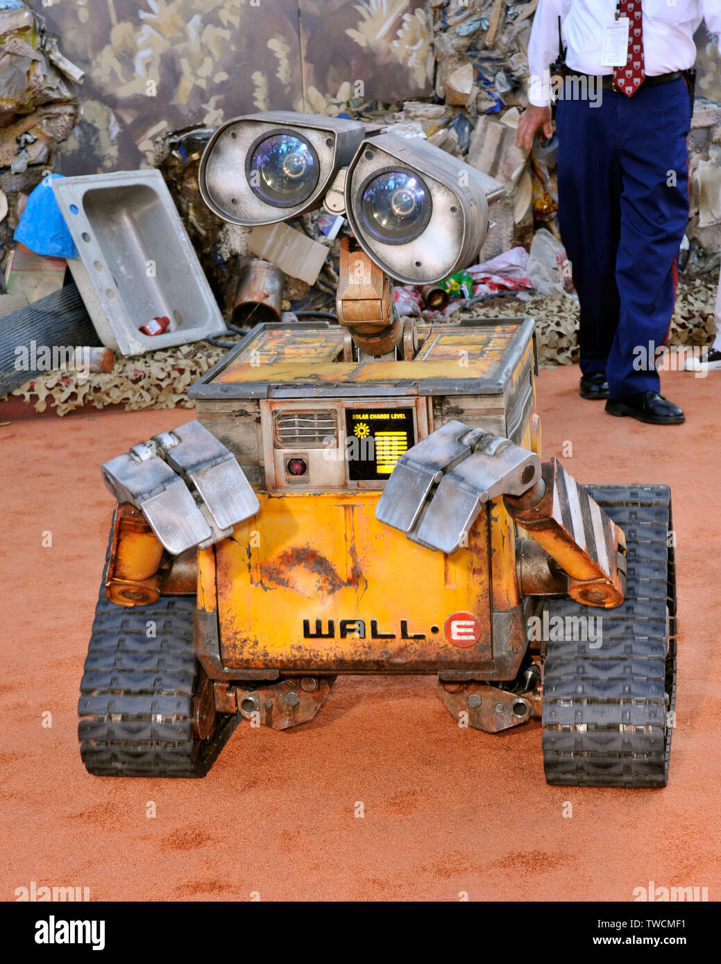 LOS ANGELES, CA. June 21, 2008: Wall-E robot at the world premiere of ...
