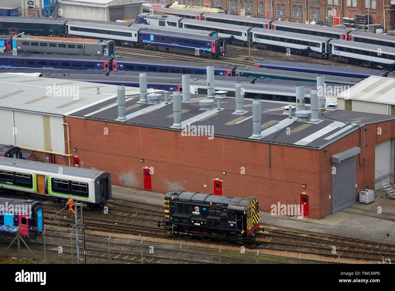 Doncaster town centre, South Yorkshire, Wabtec Rail Limited railway engineering company based in ...