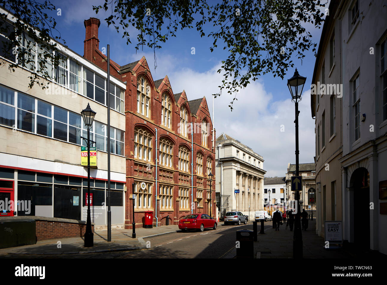 Doncaster town centre, South Yorkshire historic main Priory Place Post ...