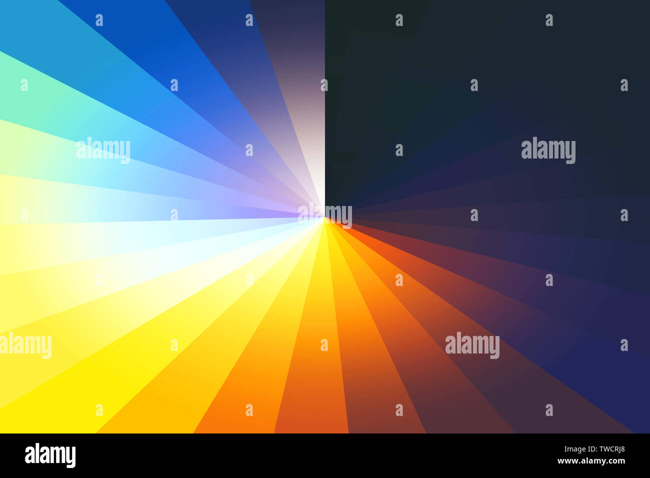 abstract circle shape from multi colored stripes Stock Photo - Alamy