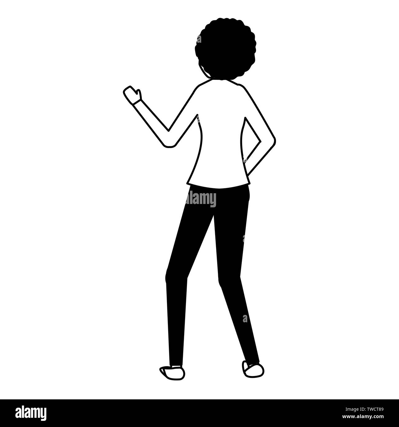 business women in suit on white background vector illustration Stock ...