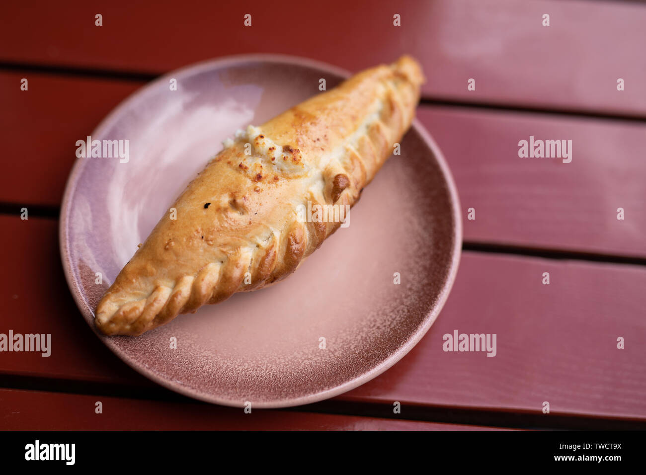 Kibinai, traditional lithuanian food, pastries filled with sweet ...