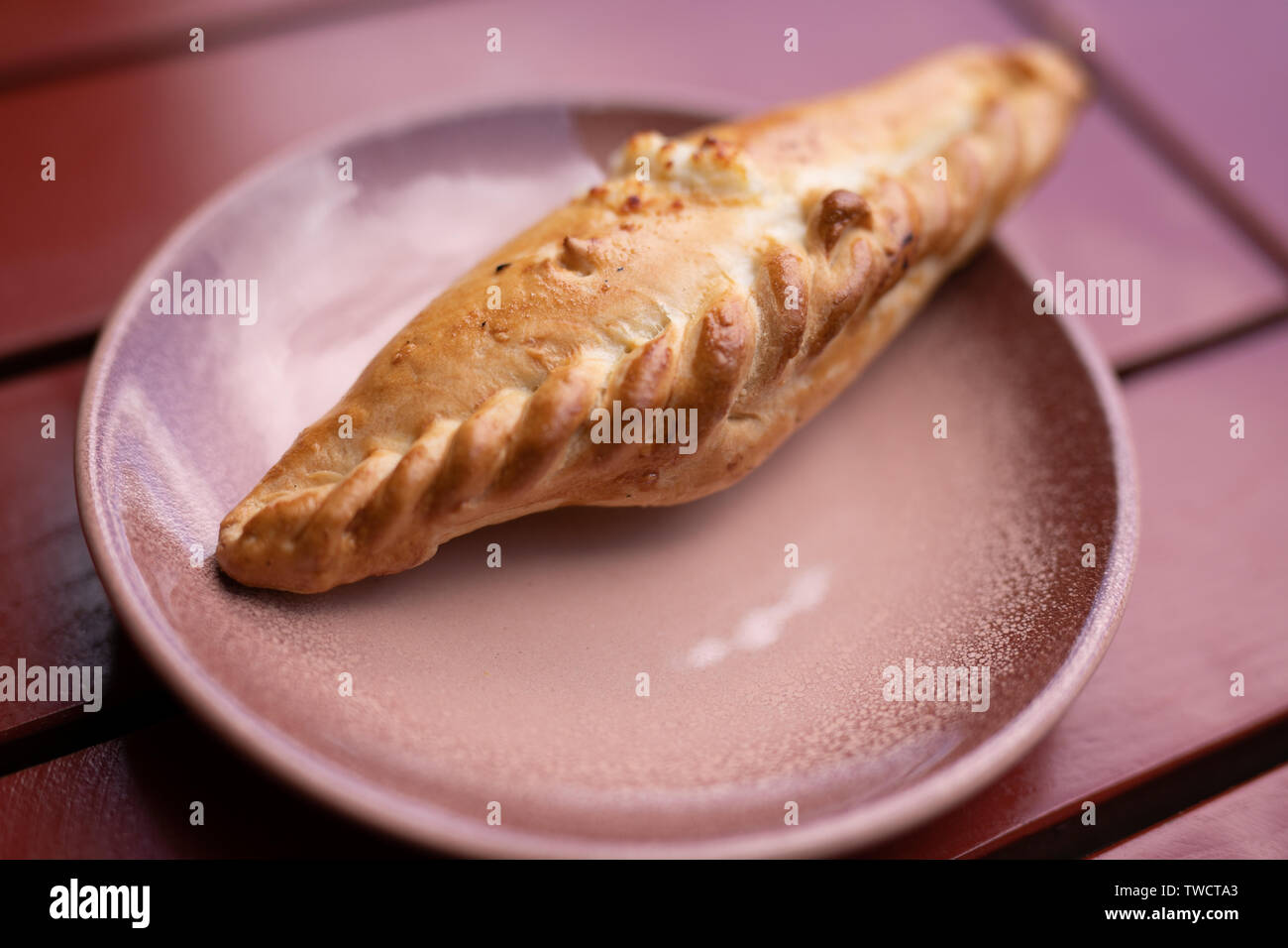 Kibinai, traditional lithuanian food, pastries filled with sweet ...