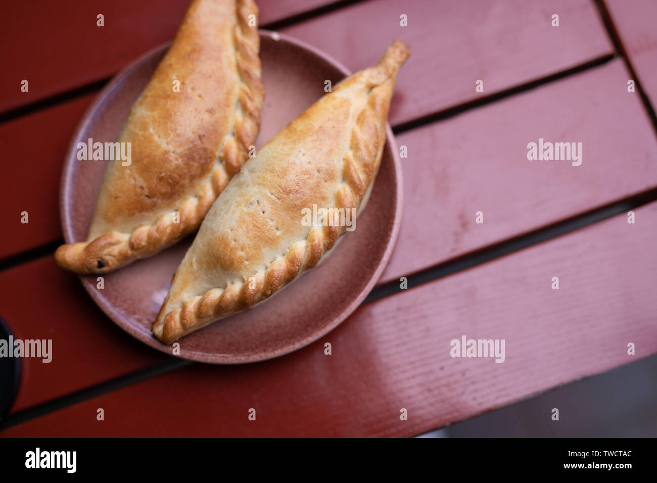 Kibinai, traditional lithuanian food, pastries filled with mutton and ...
