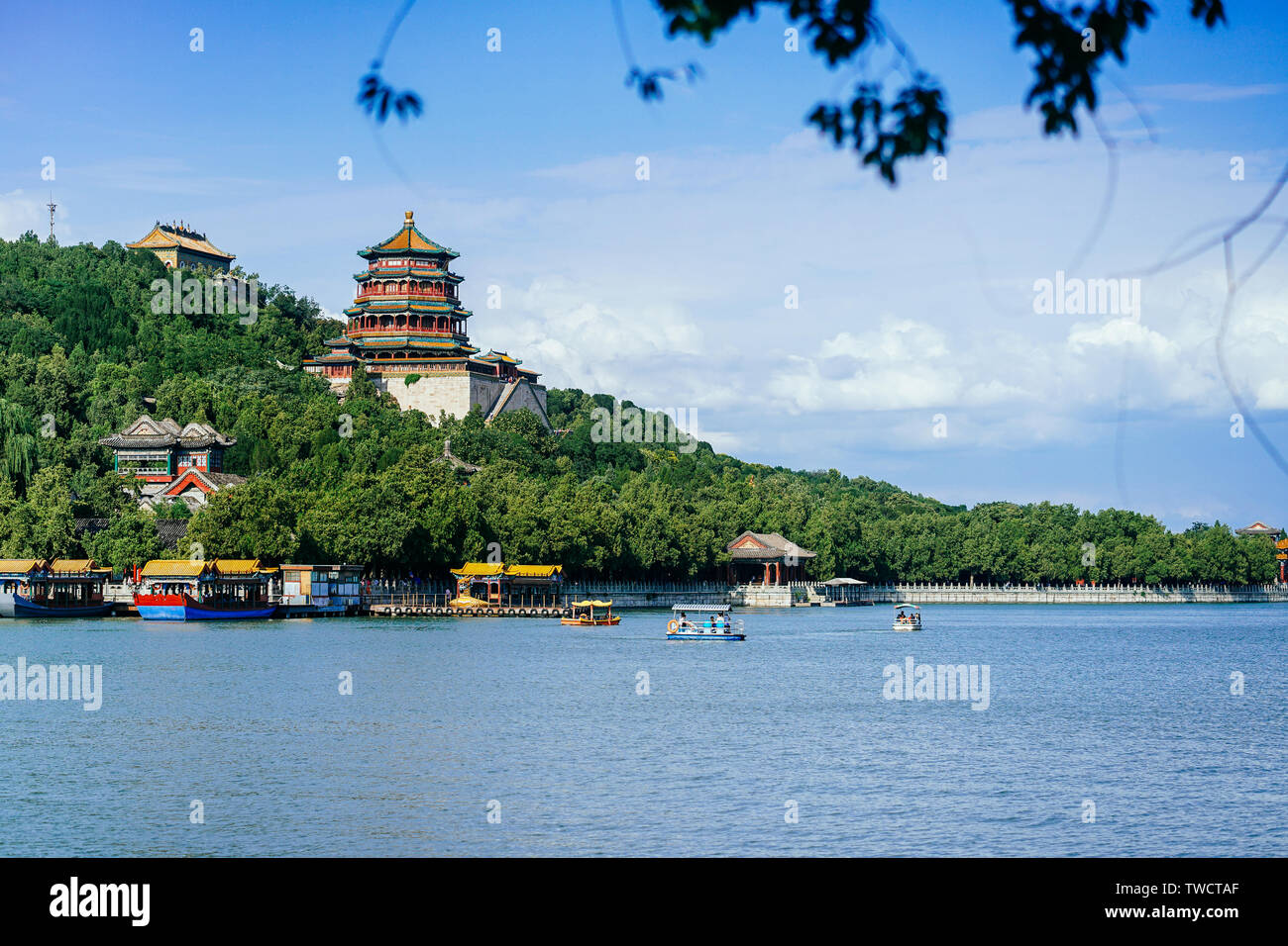 Sunny scenery of the Beijing Summer Palace Stock Photo - Alamy