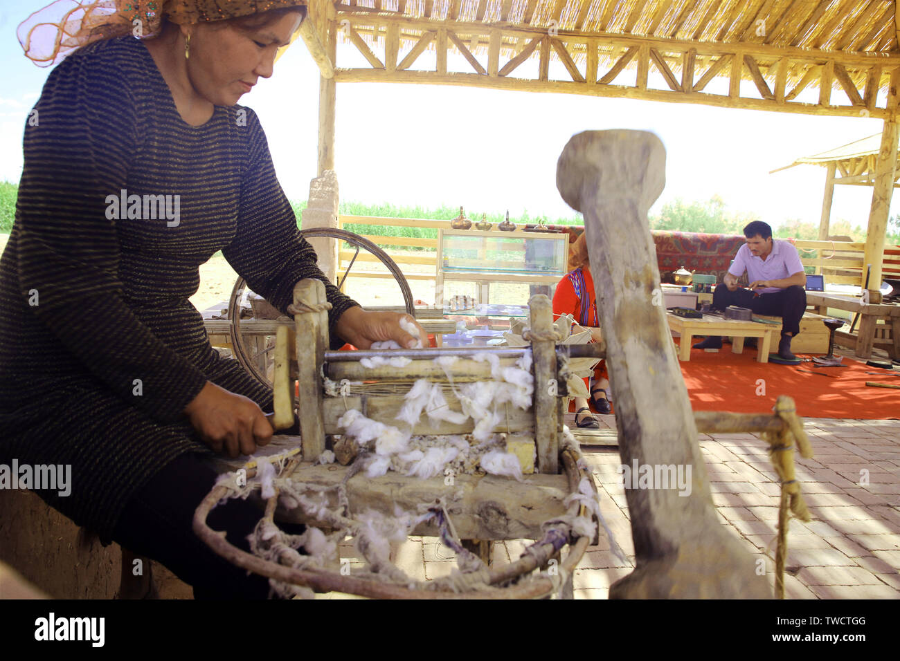 Red Sea Scenic Area, Bachu County, Seed Deseeding Machine, Cotton Stock ...