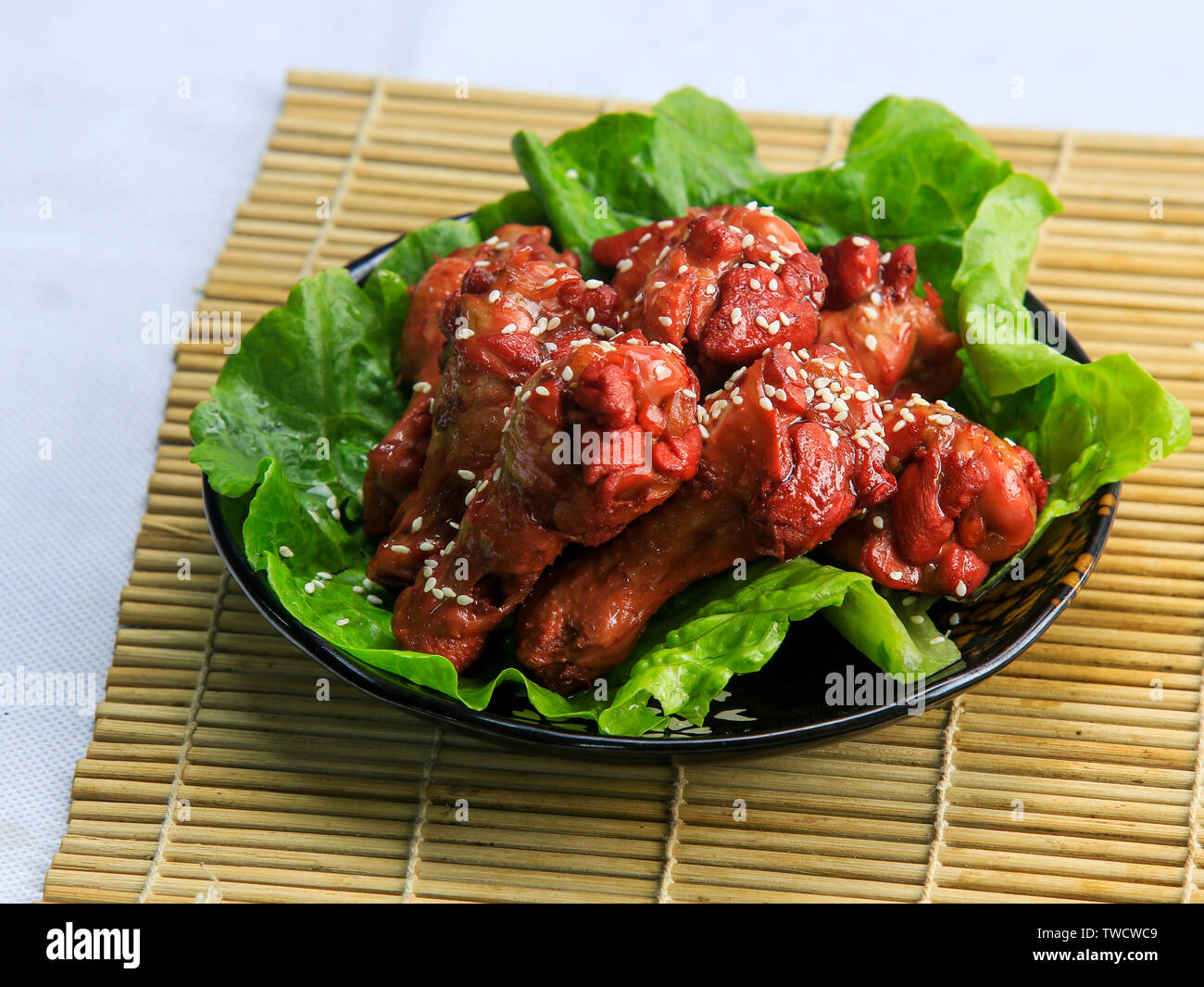 Chicken wings root Stock Photo - Alamy