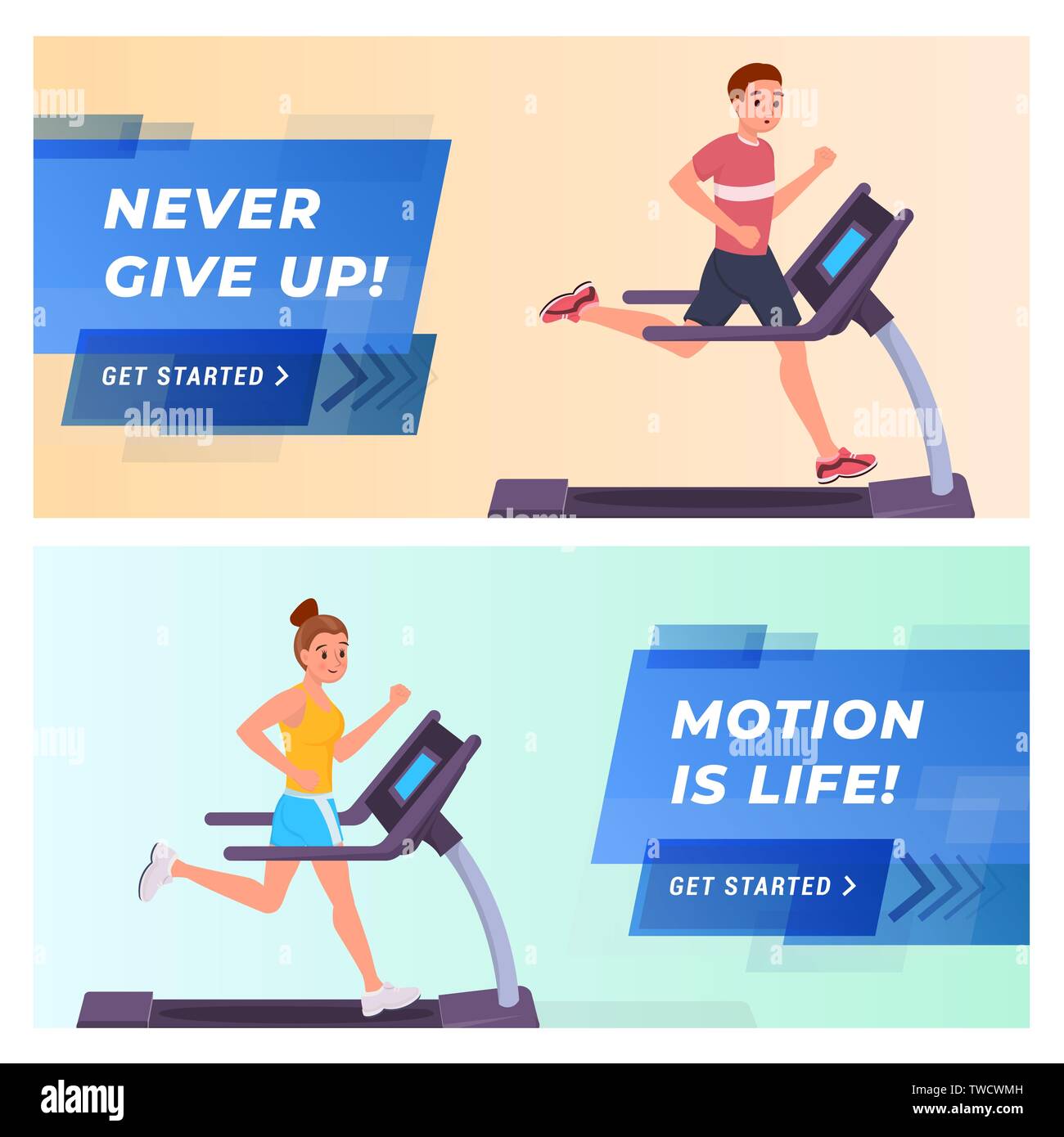 Boy gym running Stock Vector Images - Alamy