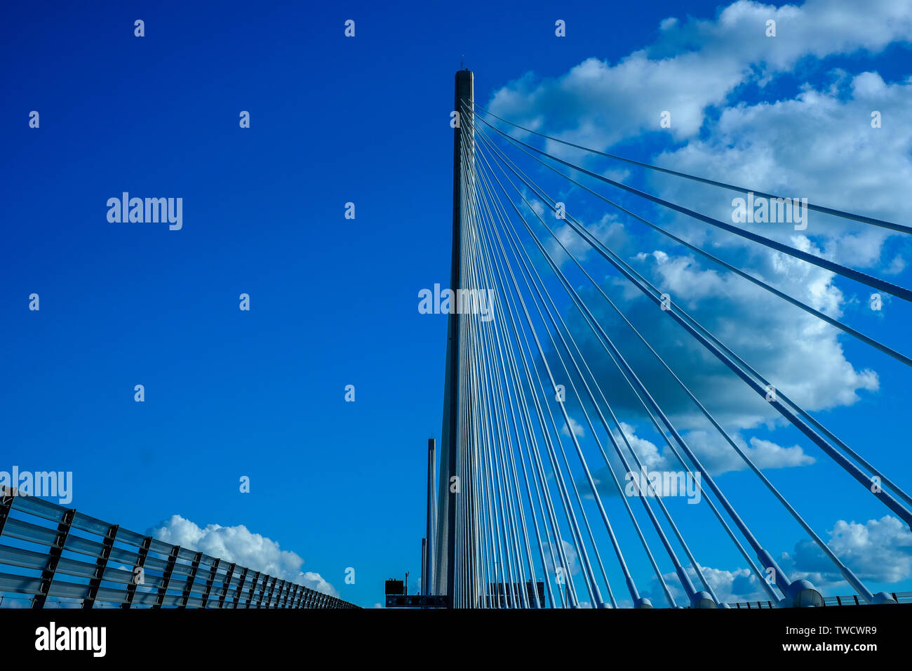 A view of the Queensferry Crossing Stock Photo - Alamy