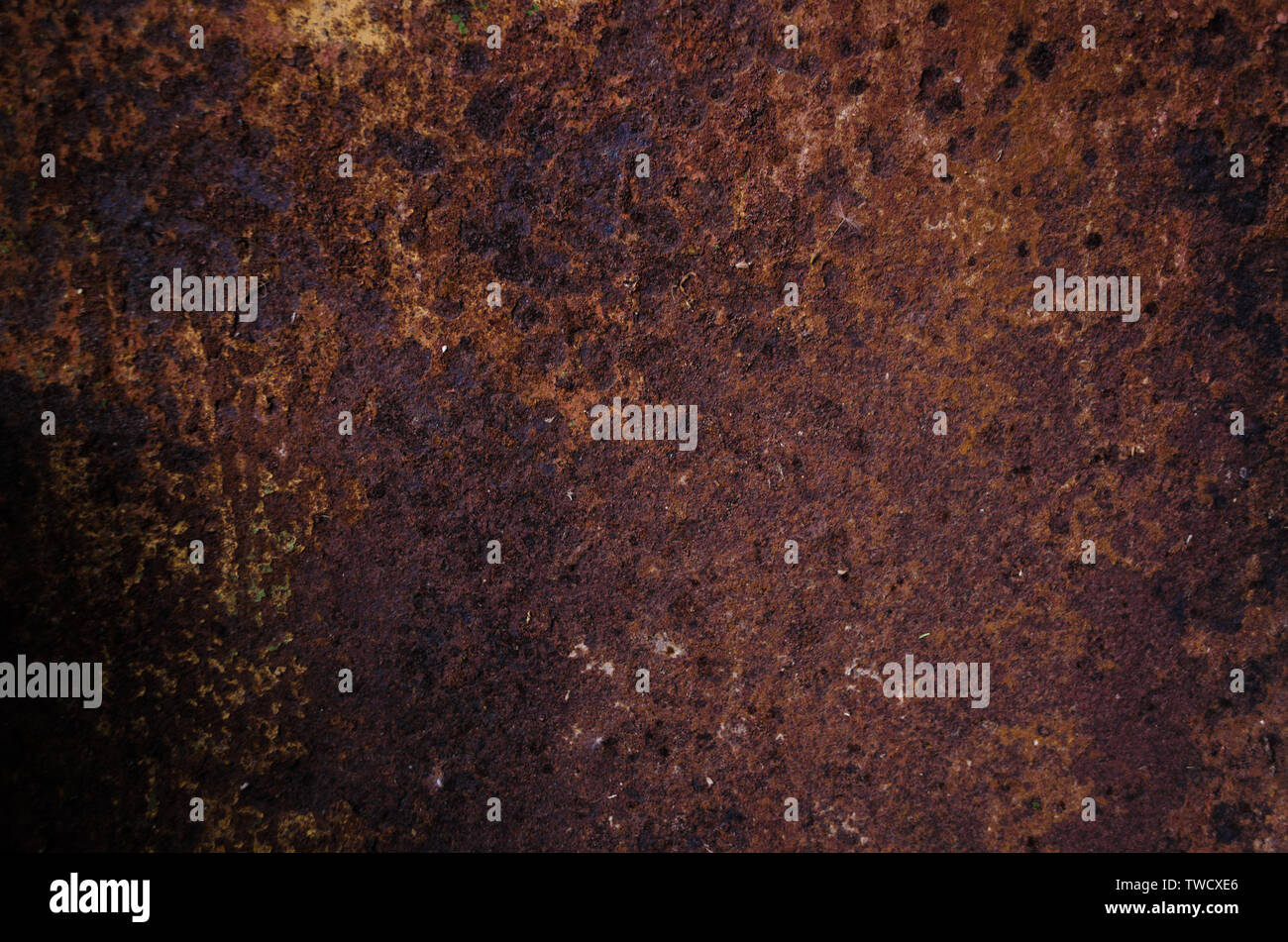 Rusted and oxidized metal texture. Background of the old ferrum sheet ...