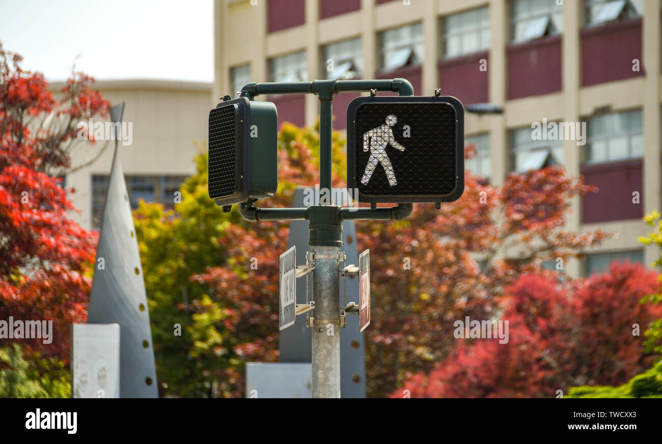Electronic pedestrian crossing sign hi-res stock photography and images ...