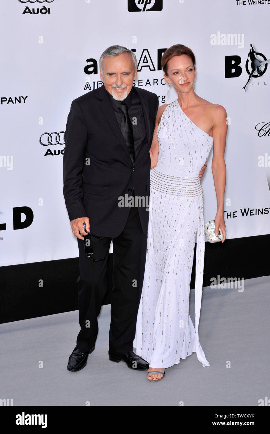 CANNES, FRANCE. May 22, 2008: Dennis Hopper & wife Victoria Hopper at ...