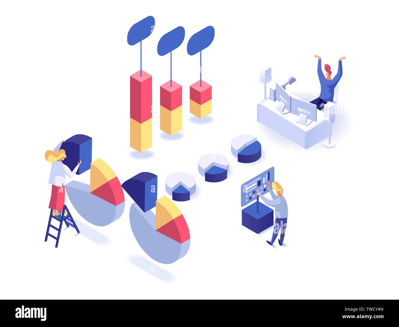 Data in people service Stock Vector Images - Alamy