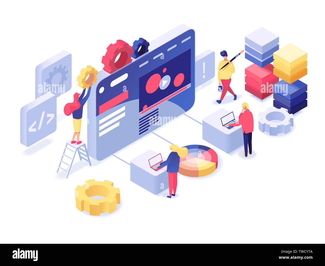 Software testing background Stock Vector Images - Alamy