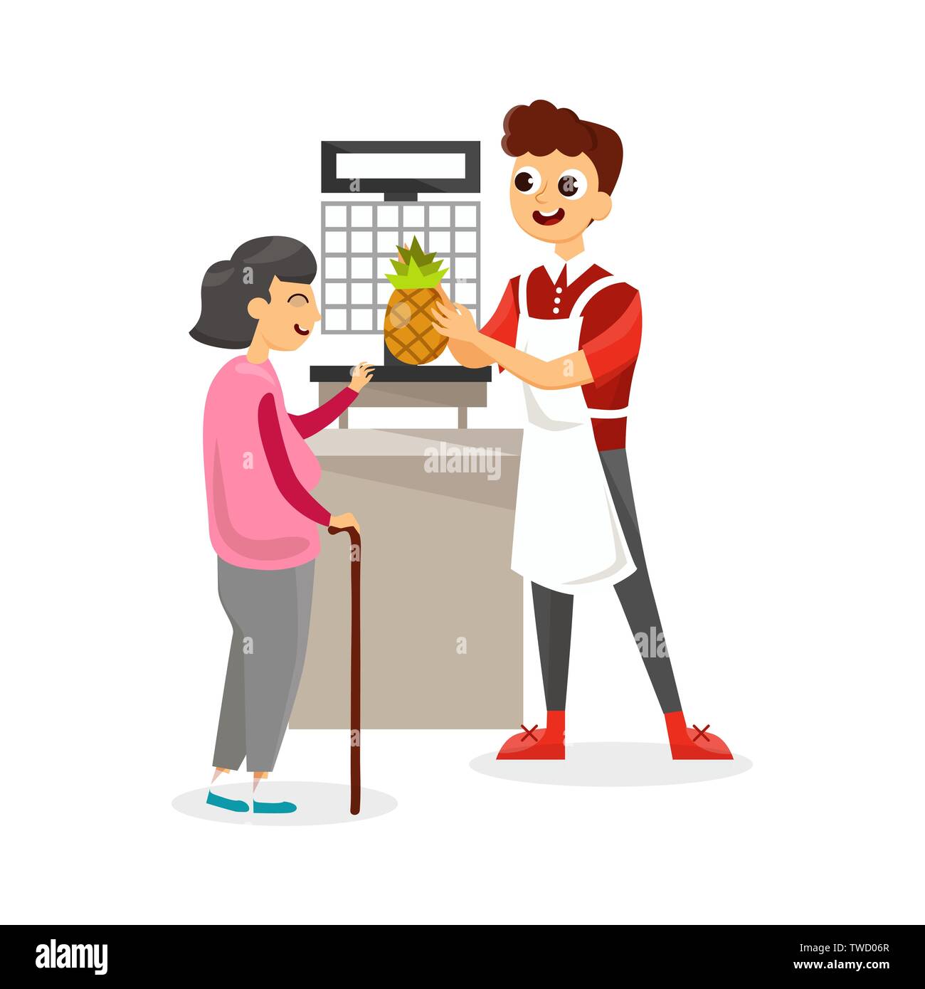 Old style marketplace Cut Out Stock Images & Pictures - Alamy