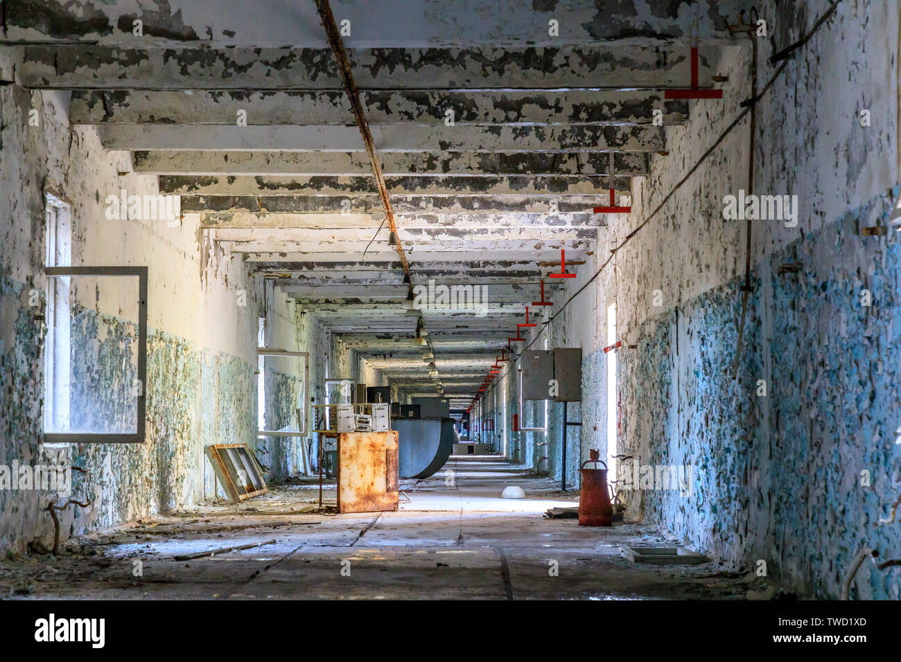 Ukraine Abandoned Hospital Hallway