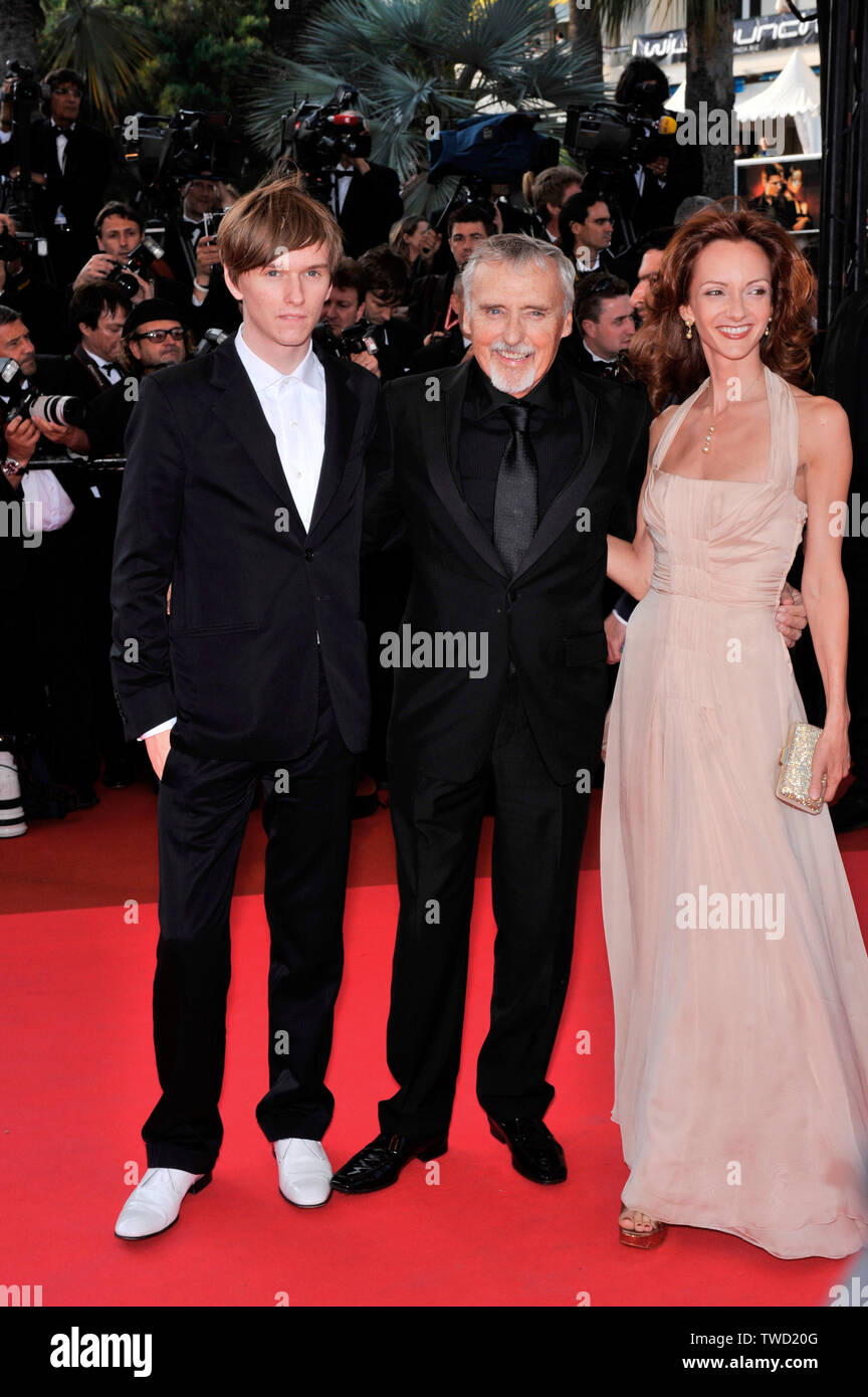 CANNES, FRANCE. May 18, 2008: Dennis Hopper with his wife Victoria ...