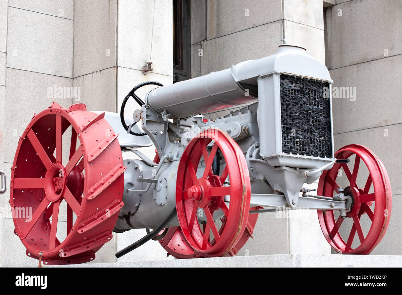 old tractor in machinery farm museum closeup Stock Photo - Alamy