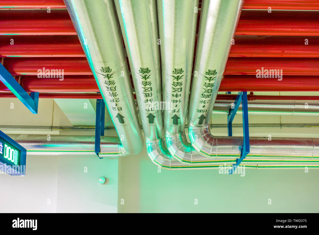 Integrated piping arrangement Stock Photo - Alamy