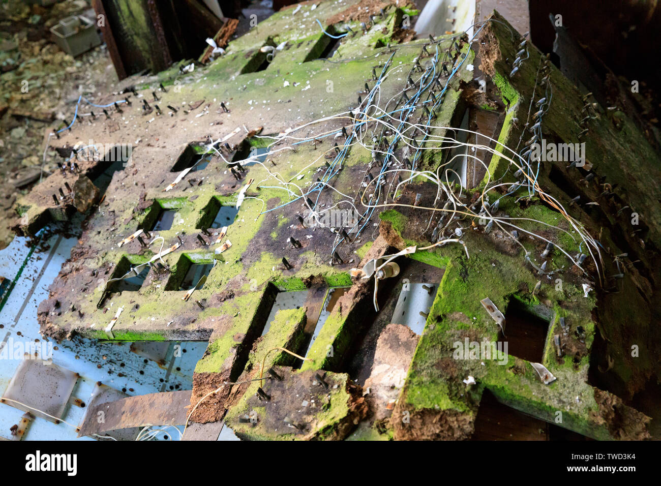 Eastern Europe, Ukraine, Pripyat, Chernobyl. Abandoned, ruined ...