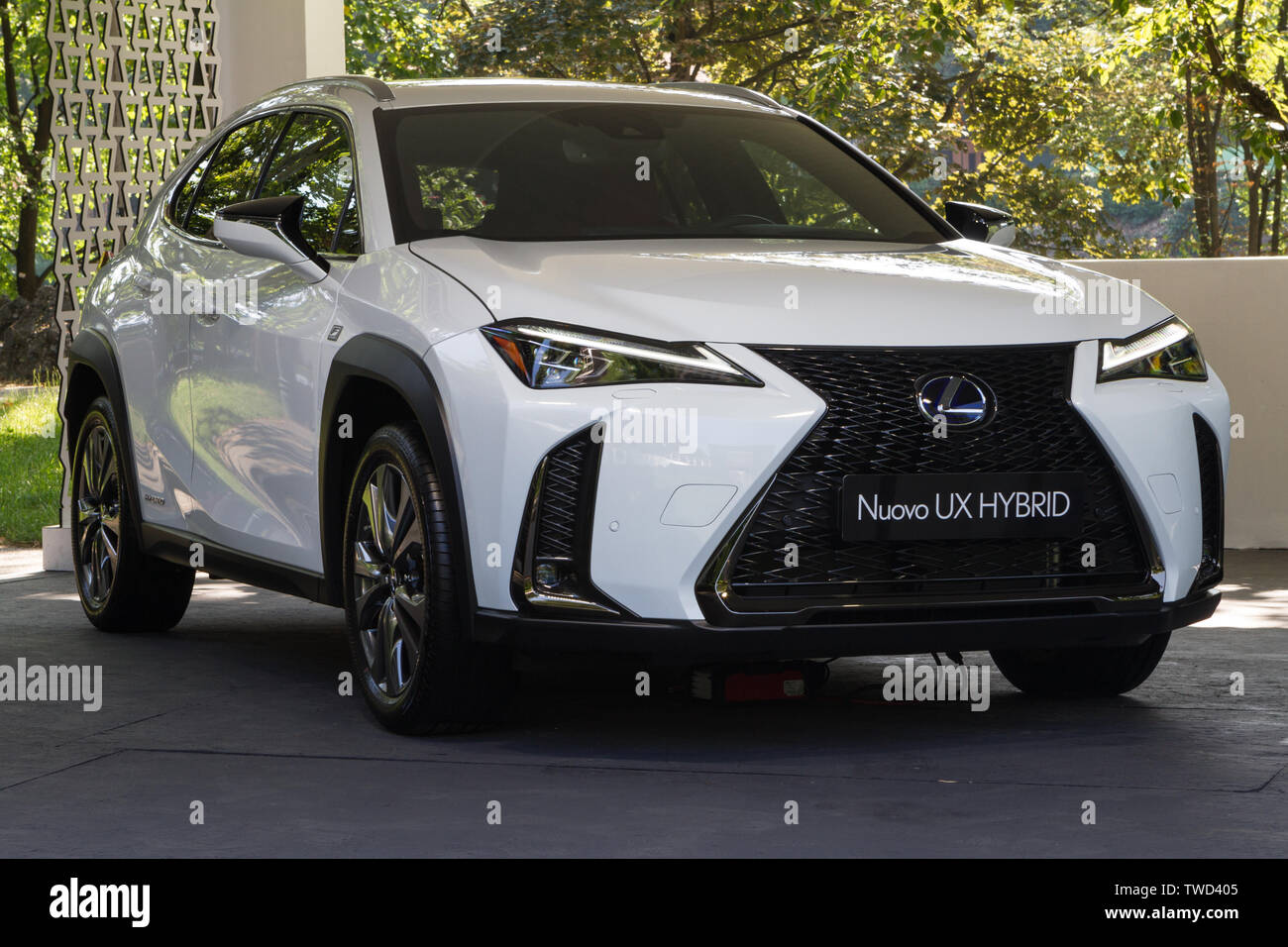 A Lexus UX Hybrid car. 2019 edition of Parco Valentino car show hosts ...