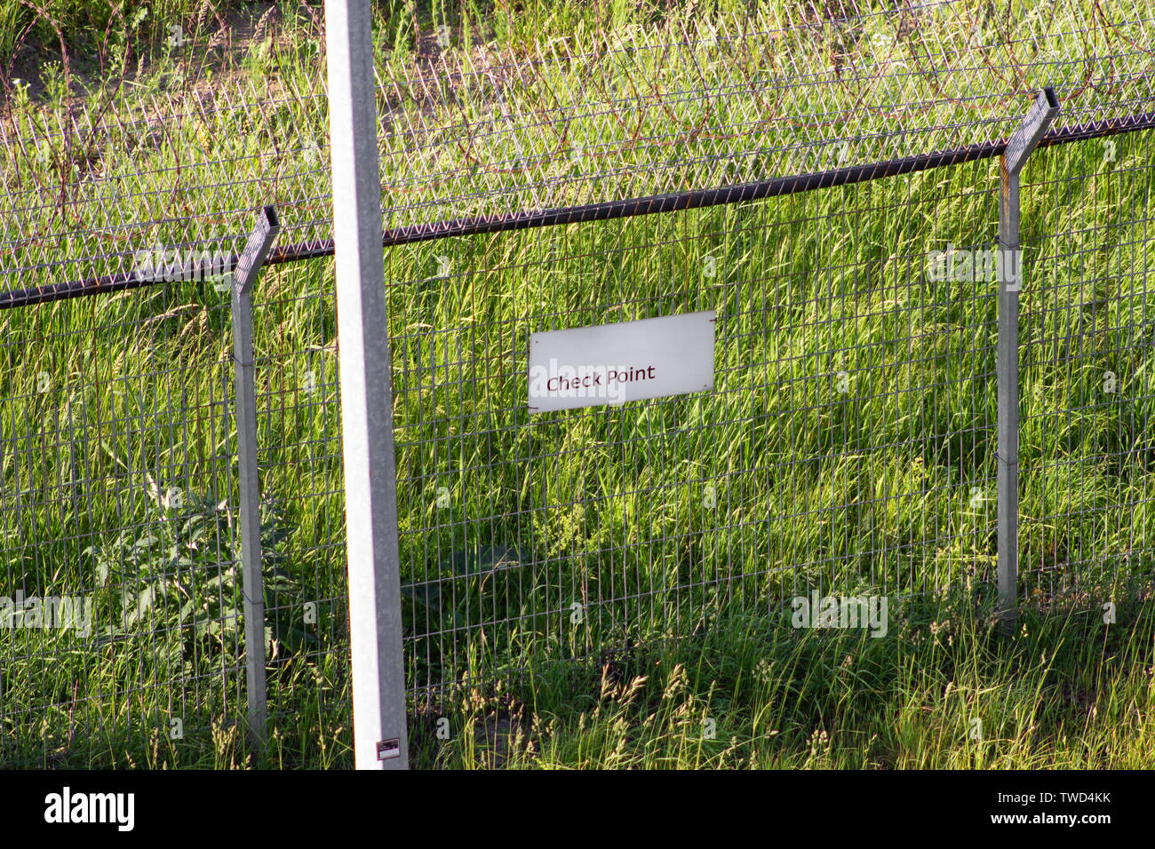 border checkpoint inspection airport protection Stock Photo - Alamy
