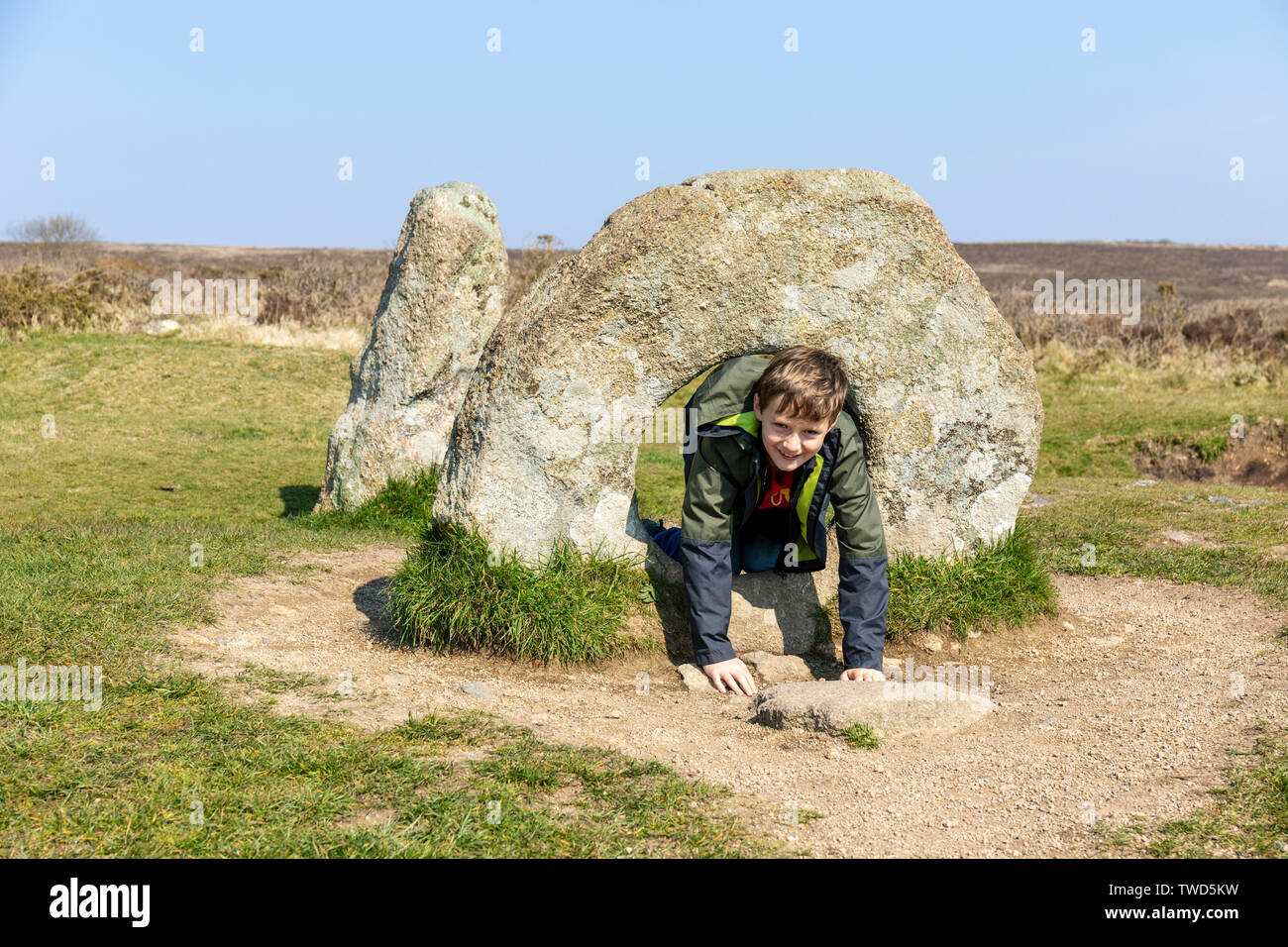 Men-an-Tol, Ancient Monument, New Mills, Cornwall Stock Photo - Alamy