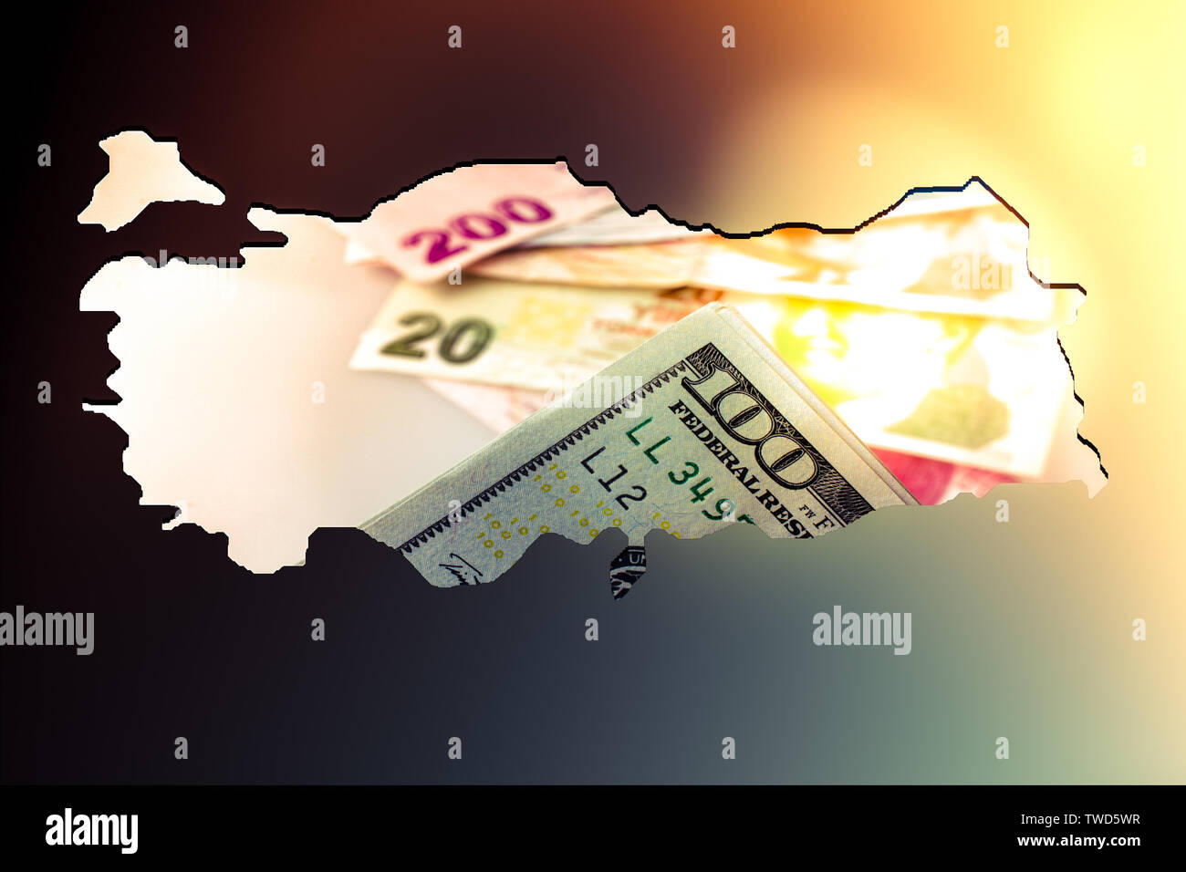 Roughly sketched out Map of Turkey as business concepts Stock Photo - Alamy