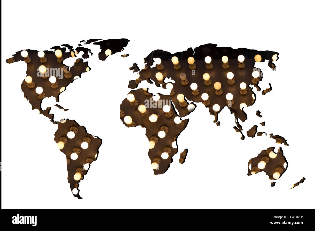 Roughly sketched out world map as global business concepts Stock Photo ...