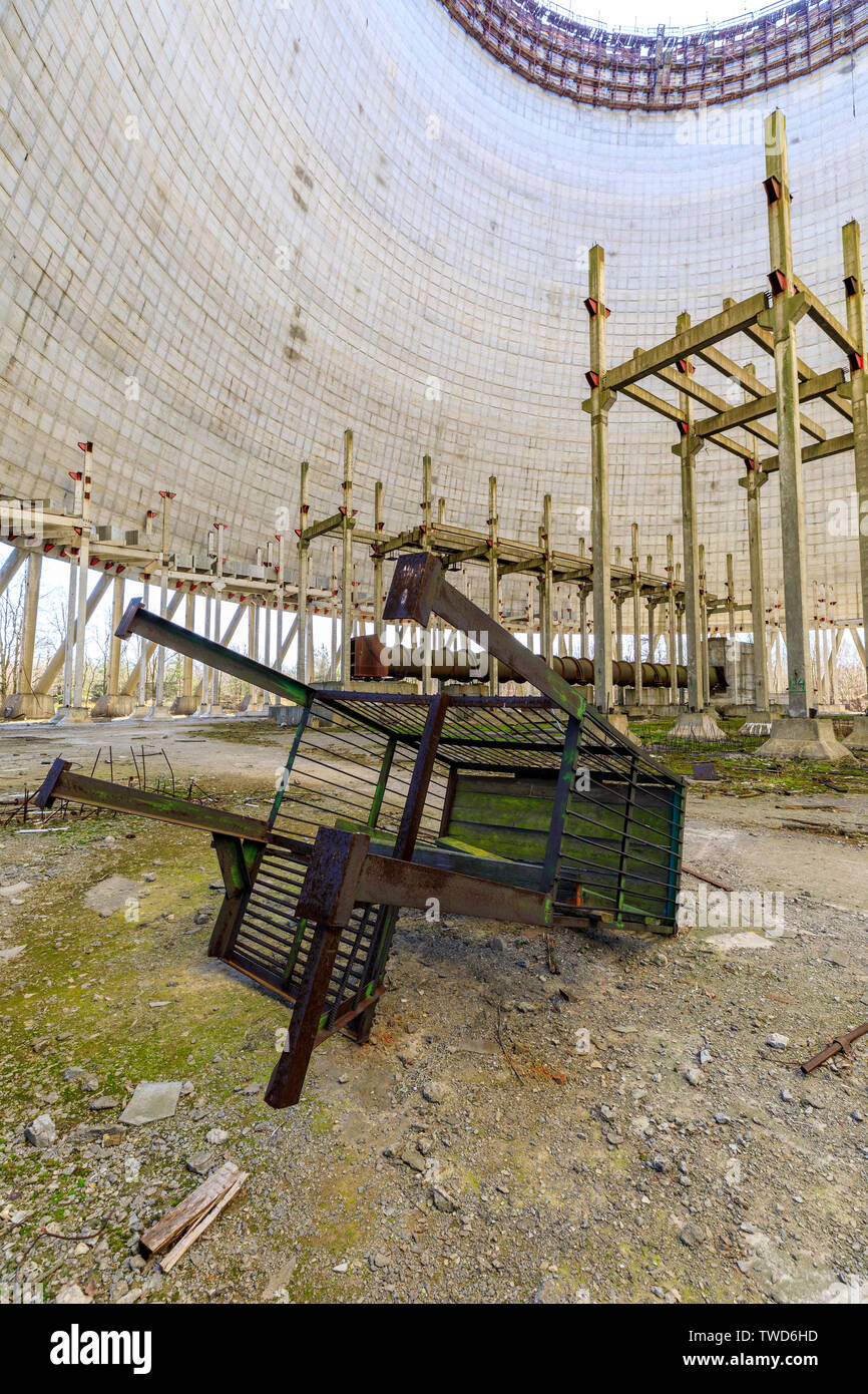 Eastern Europe, Ukraine, Pripyat, Chernobyl. Inside the unfinished ...