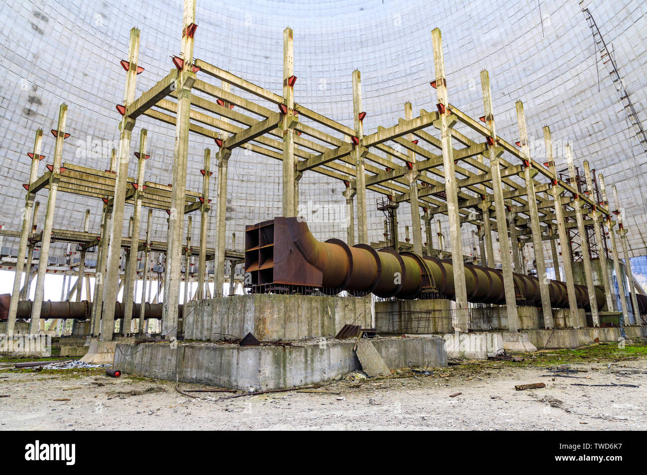 Eastern Europe, Ukraine, Pripyat, Chernobyl. Inside the unfinished ...