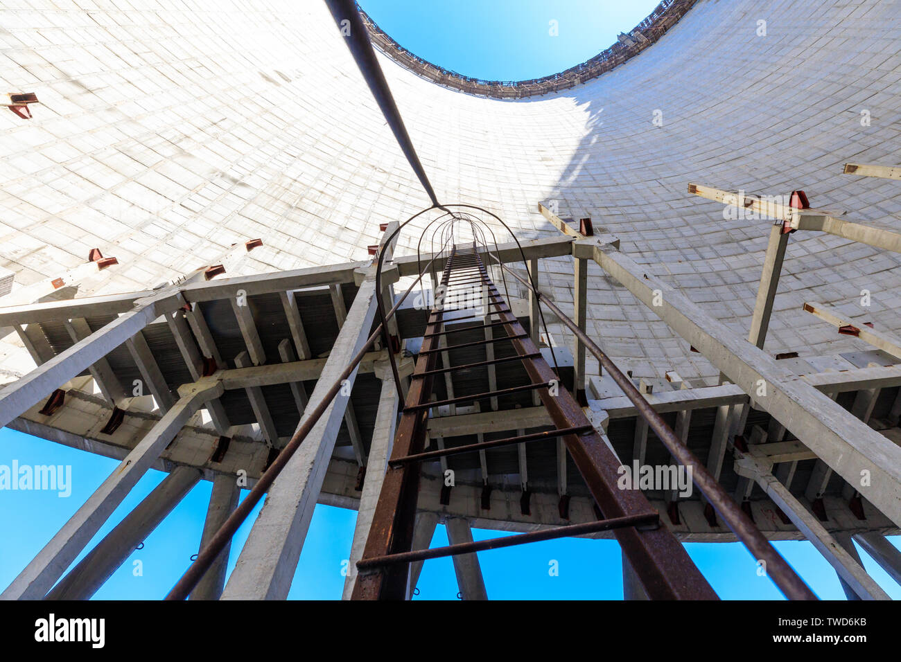 Eastern Europe, Ukraine, Pripyat, Chernobyl. Inside the unfinished ...