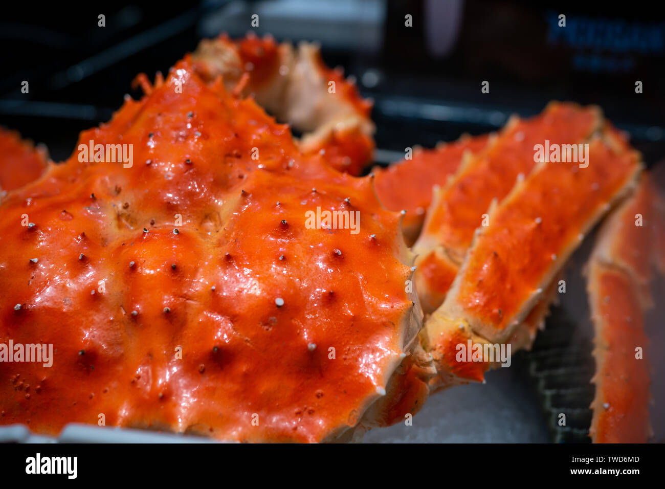 King crab, Australian lobster seafood Stock Photo - Alamy