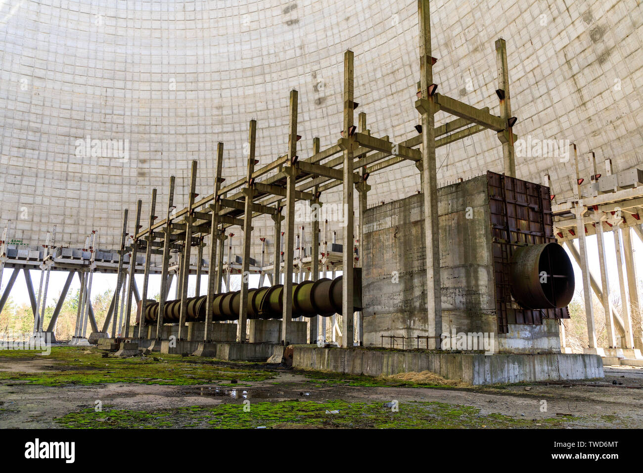 Eastern Europe, Ukraine, Pripyat, Chernobyl. Inside the unfinished ...