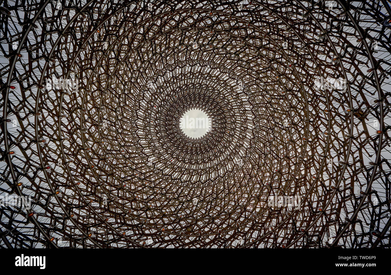 The Hive, by award-winning English artist Wolfgang Buttress, is made of ...