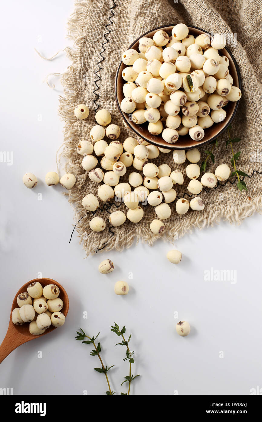Lotus seed dry Stock Photo - Alamy