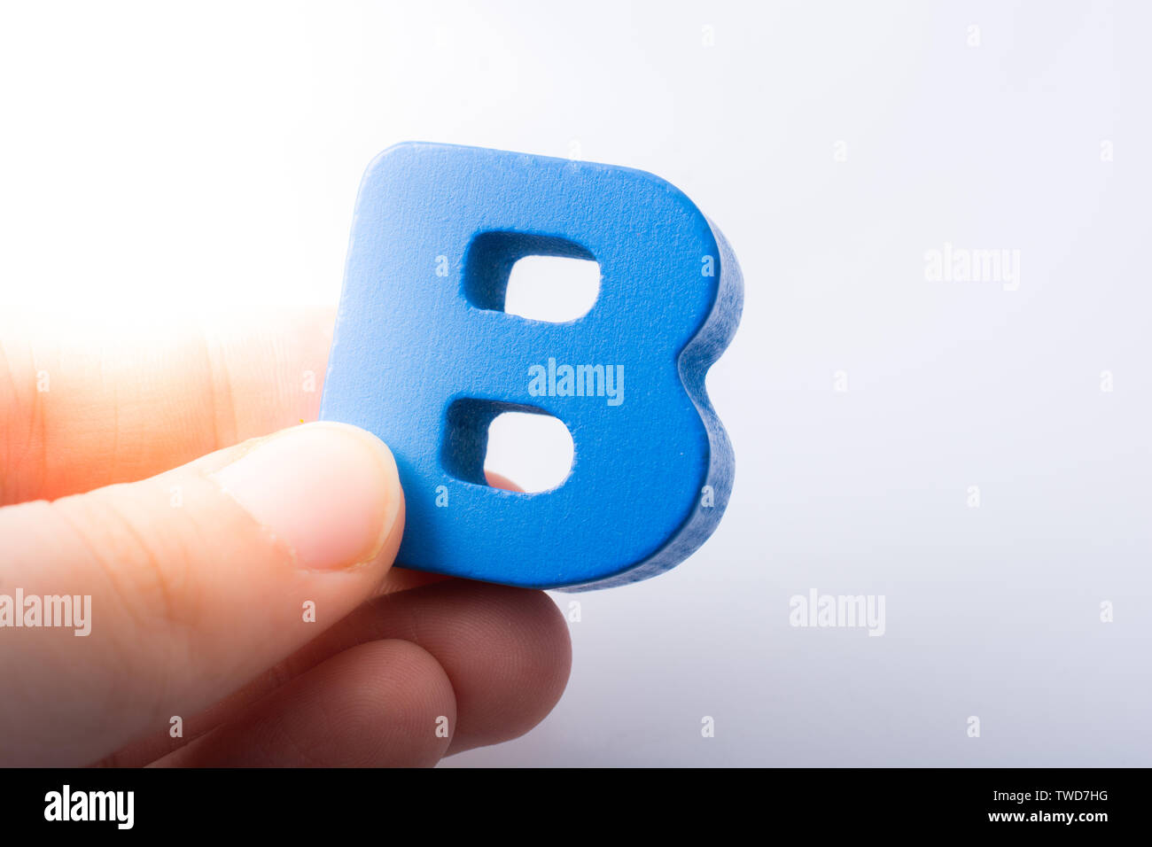 Letter cube of B of Alphabet made of wood Stock Photo - Alamy