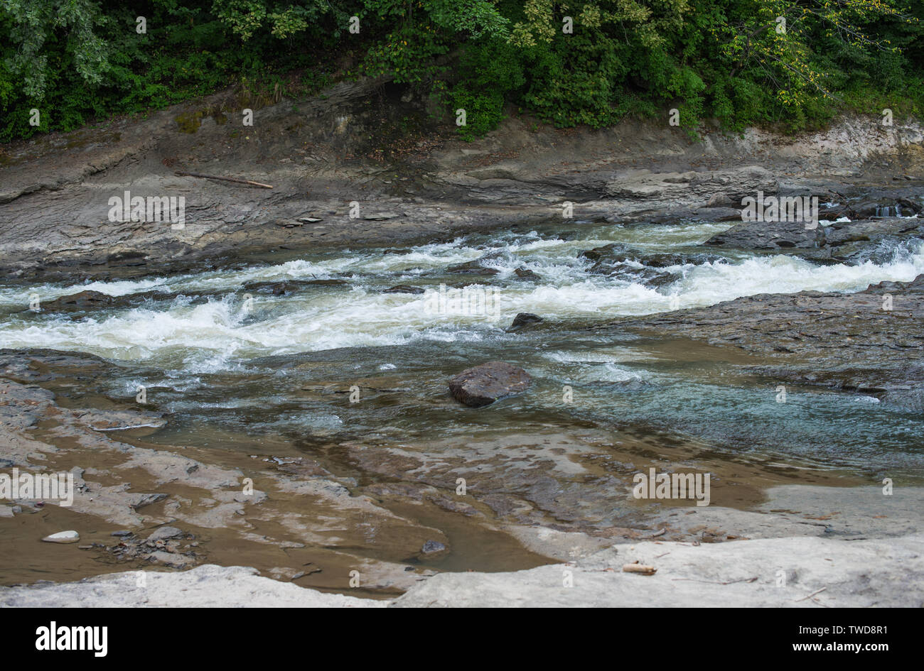 Shallow mountain river fast flow hi-res stock photography and images ...