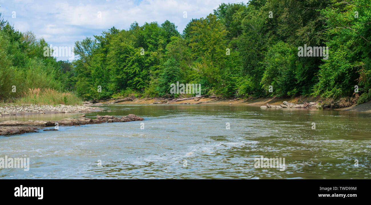 Natural landscape. The banks of the river Stock Photo - Alamy
