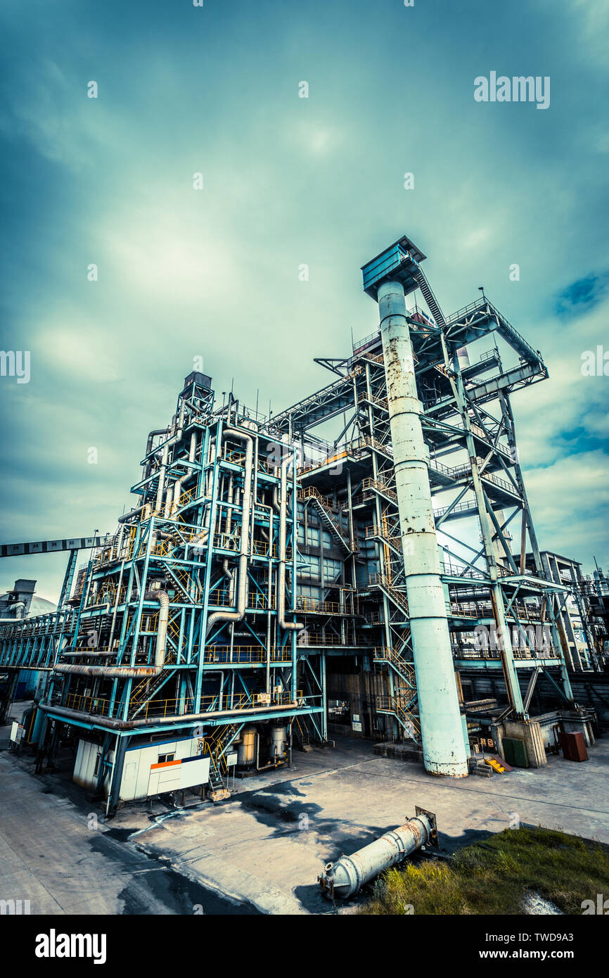 overall view of steel factory Stock Photo - Alamy