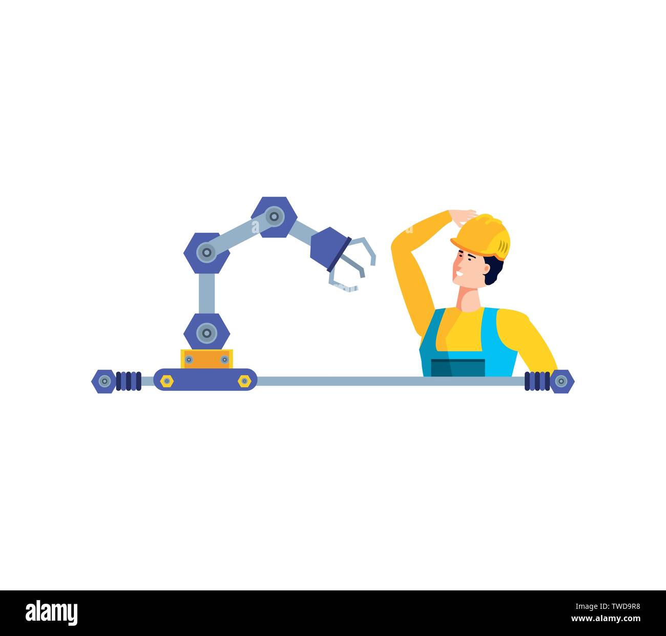 Worker design, Working occupation person job corporate employee and ...