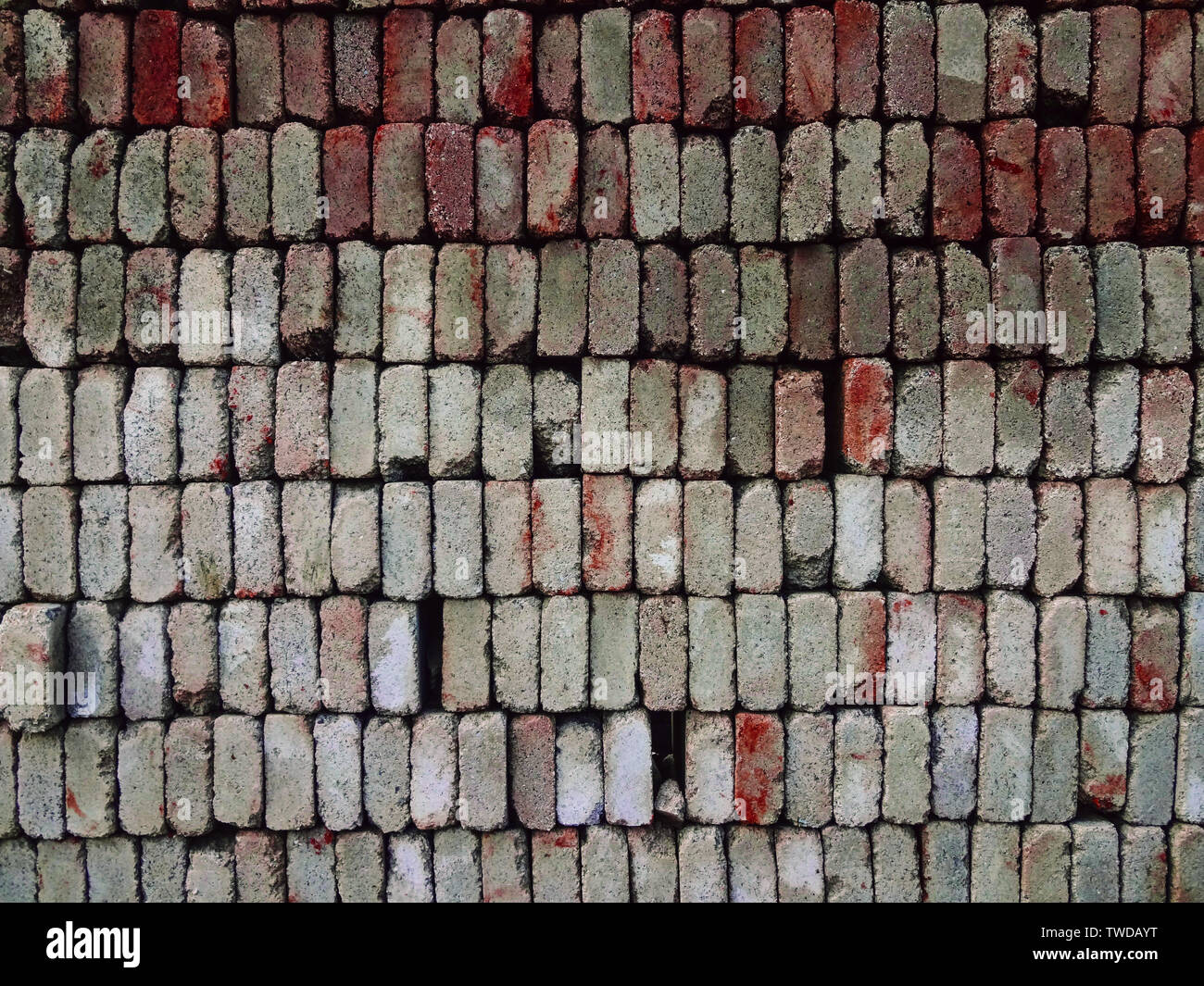 Texture of masonry wall in ruins Stock Photo - Alamy