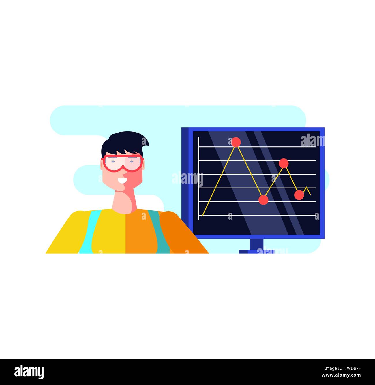 Worker design, Working occupation person job corporate employee and ...